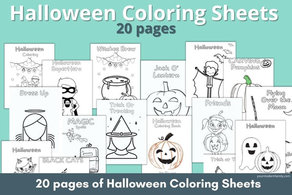 halloween worksheets and coloring pages