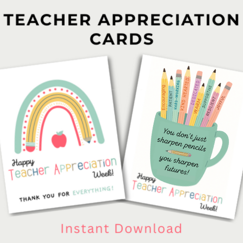 Teacher Appreciation Day Cards - Your Modern Family Shop