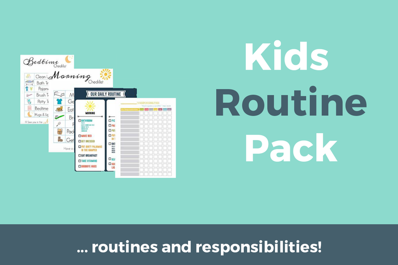 Kids Routine Printable Pack - Your Modern Family Shop